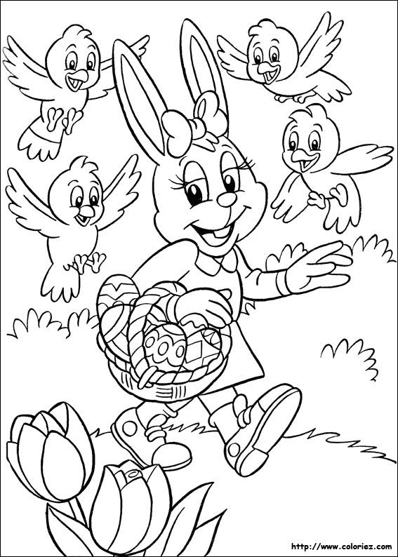 coloriages paques